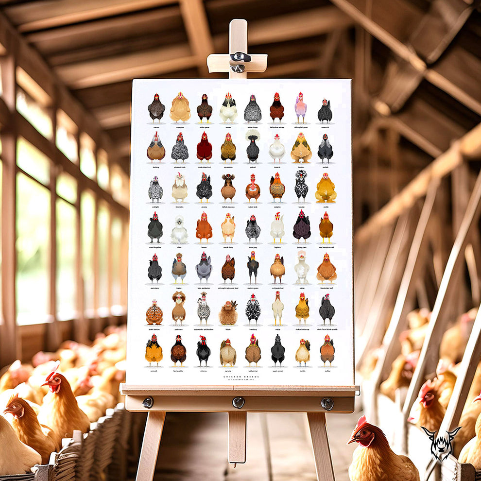 Chicken Breeds Poster – The Sheep Game