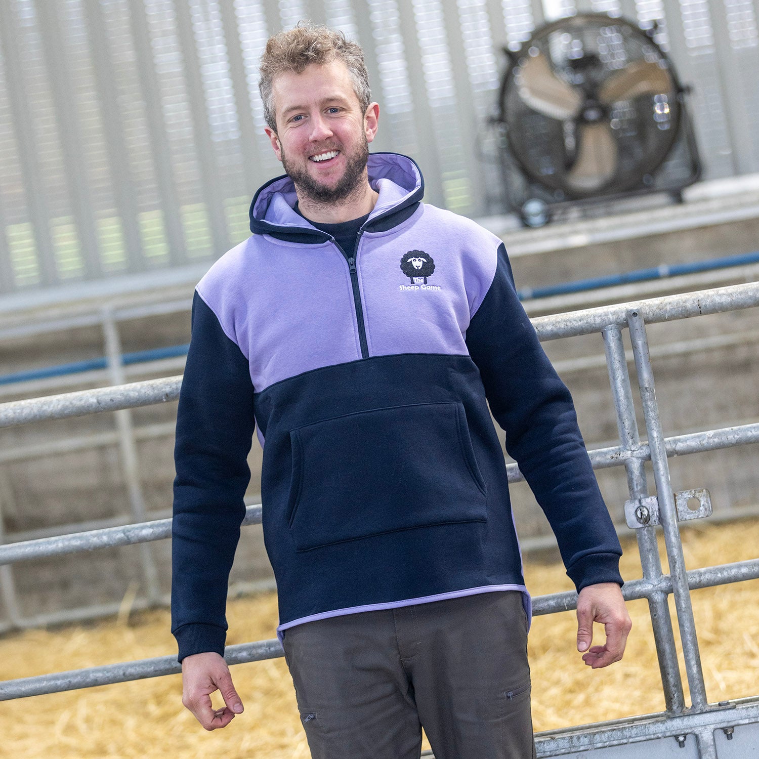 Lilac/Navy Shearing Hoody- Adults – The Sheep Game